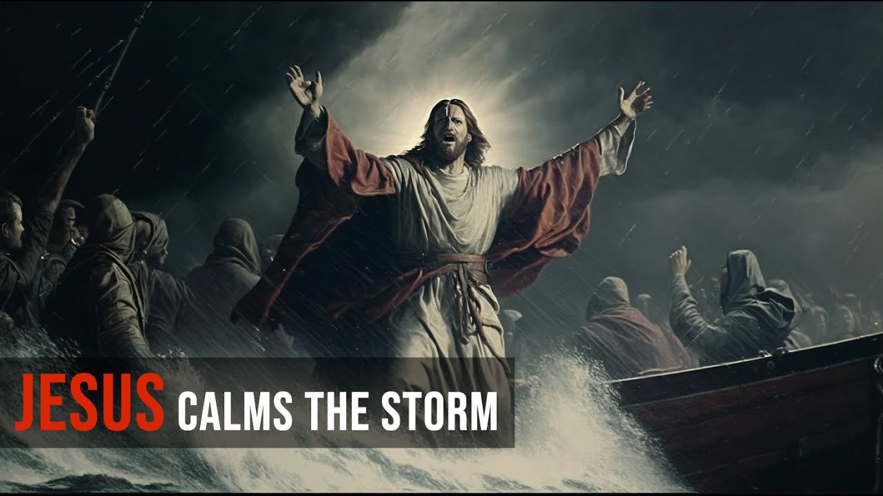 Jesus Calms the storm Story 🙏 #jesuschrist #jesusstory - YouTube