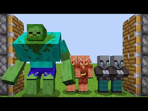 Mutant Zombie + Piglin + Vindicator = ??? / minecraft - YouTube