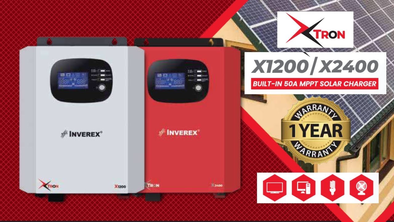 Low-Cost Home Inverter: Inverex Xtron X1200/X2400 Perfect for Home Use - YouTube