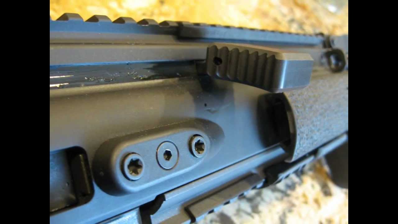 Stryker Enterprises EACH Enhanced Angled Charging Handle for SCAR - YouTube