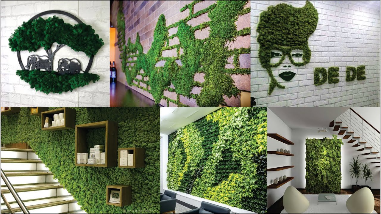 Grass wallpaper design | Beautiful wall grass design | Modern Wall ...