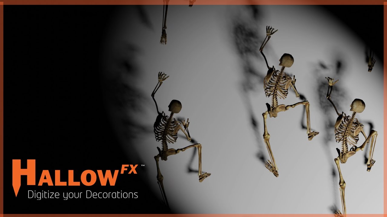 Climbing Skeletons by HallowFX - Digitize your Decorations - YouTube