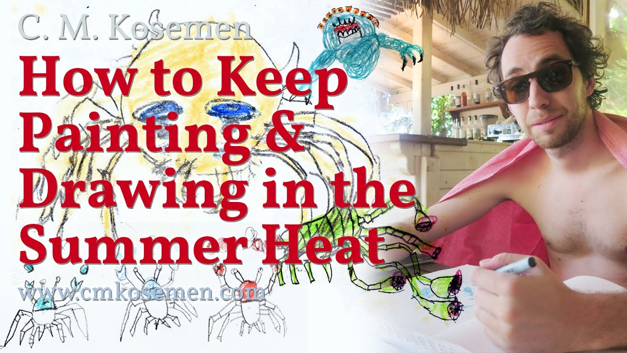 How to Keep Painting & Drawing in the Summer Heat 🥵 - YouTube