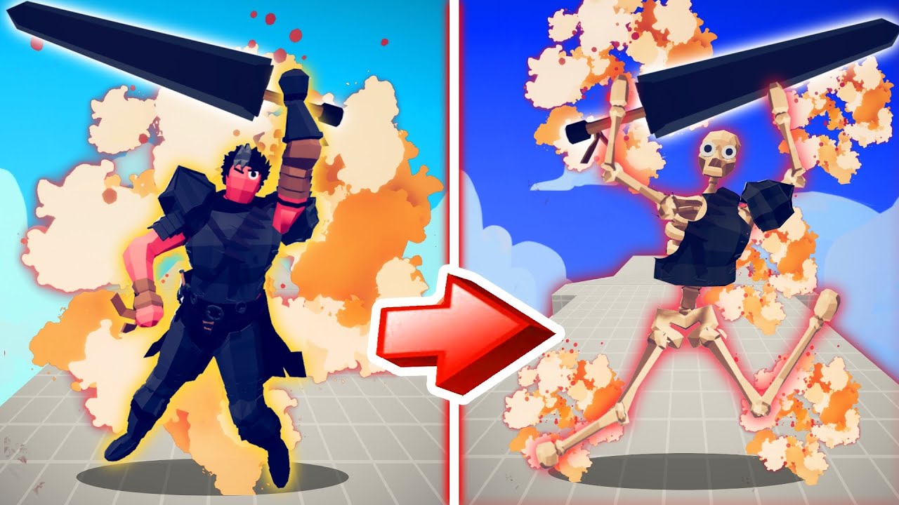 BURNING EVERYONE TURN INTO SKELETON || TABS - Totally Accurate Battle ...