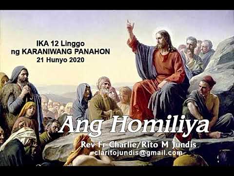 ANG HOMILIYA JUNE 21, 2020 - YouTube