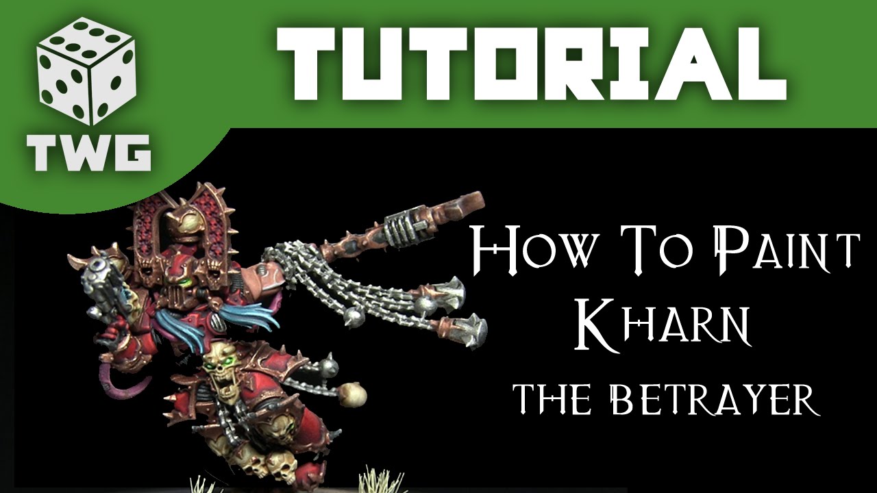 How To Paint Kharn the Betrayer - Warhammer 40k Painting Tutorial (The ...