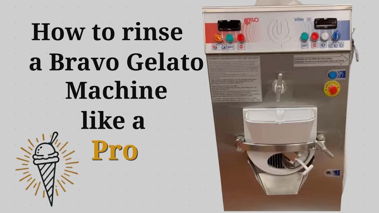 How to Rinse a Bravo Trittico Gelato Machine like a Pro - YouTube