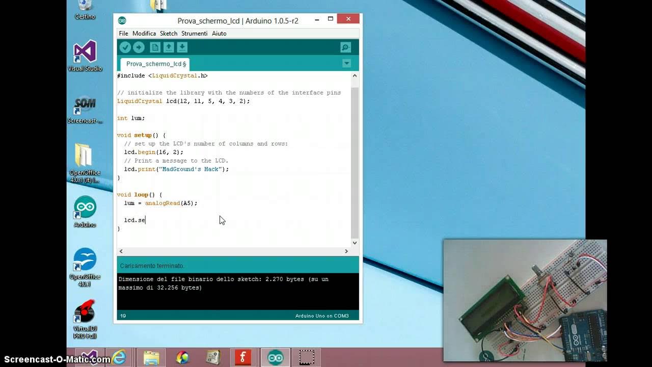 Tutorial 17 - Arduino, sensore luminosità e LCD - YouTube