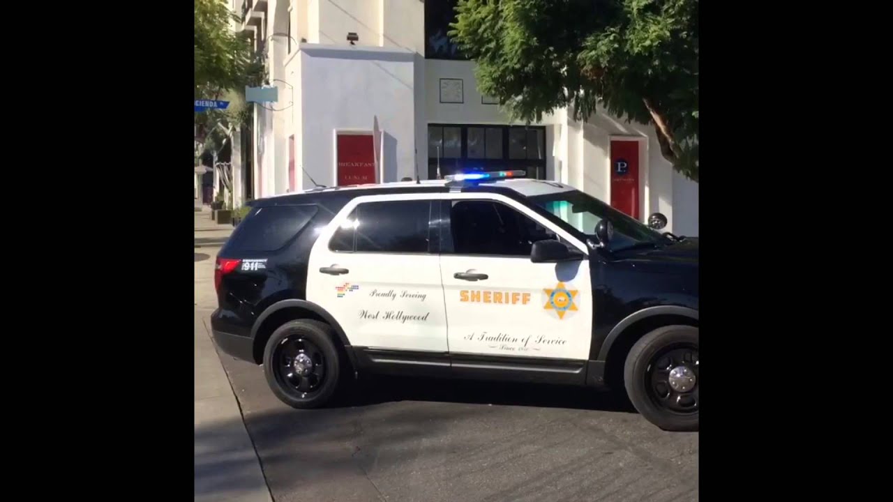 LASD and LAPD responds to call in West Hollywood - YouTube