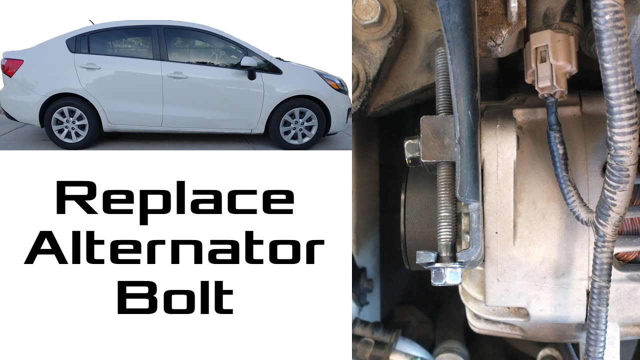 Alternator Replacement - 2013 Kia Rio - YouTube