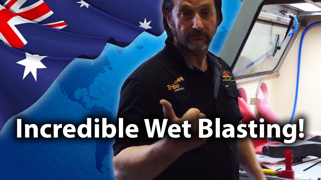 Wet Blasting V8 Engines to Aircraft Parts - YouTube