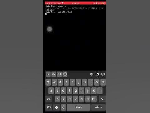 How to install pythin3 on iPhone #iphone #iSH #alpine #python3 #linux - YouTube