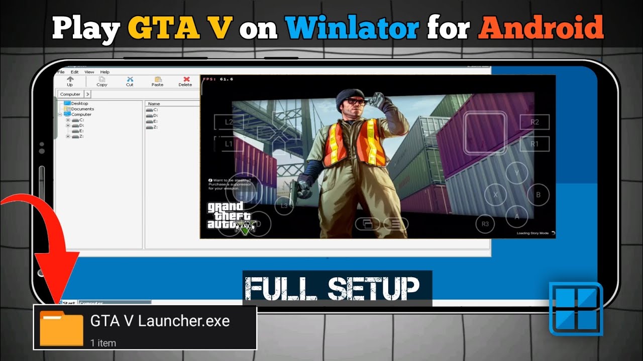 How to play GTA V on Winlator | full setup to play pc games on Android ...