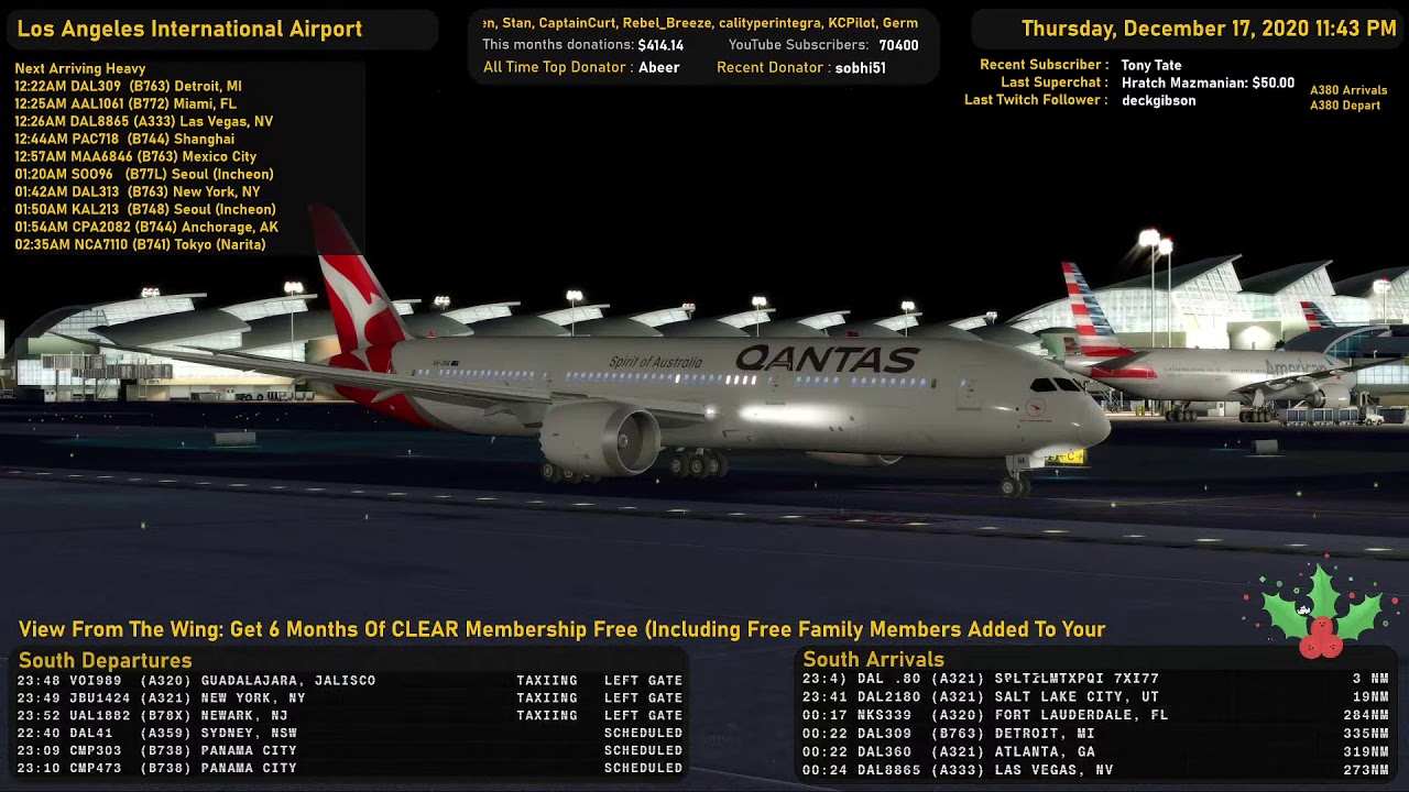 QANTAS QF16 DEPARTS LAX in DEC 2020 - YouTube