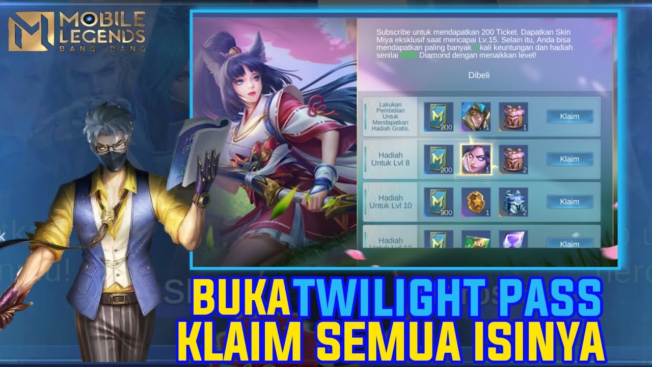 TWILIGHT PASS MOBILE LEGEND ADVANCE SERVER BUKA DAN KLAIM SEMUA ISI🔥🔥 - YouTube