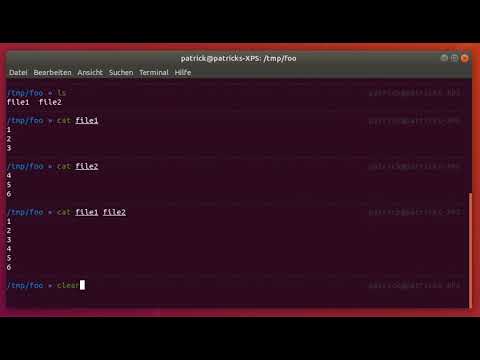 How to cat multiple files at the same time in Linux - YouTube