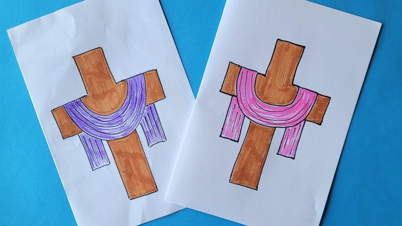 How to draw a cross with a cloth @artmakeslifemeri - YouTube