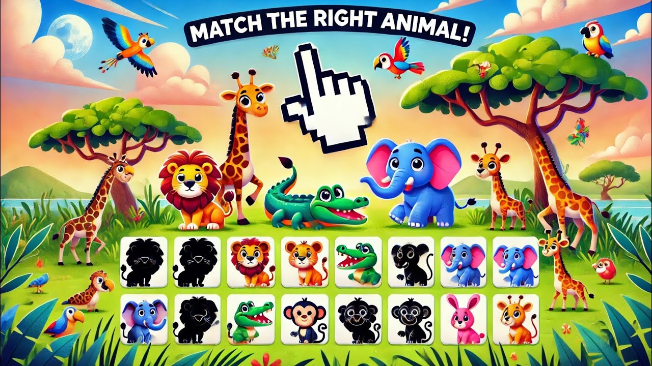 Wrong animal puzzle || Match the right animal || #laughandlearn - YouTube