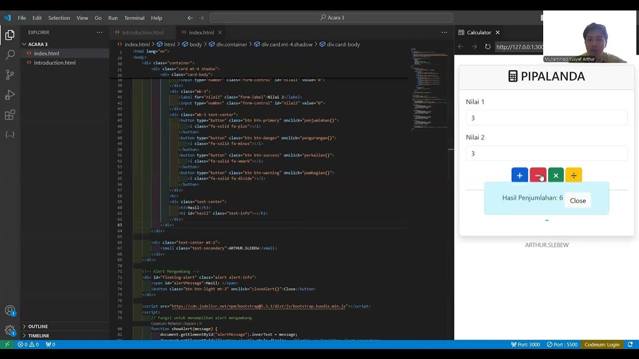 PGWEB ACARA 3 : JavaScript - YouTube