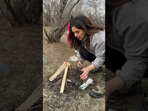 Profesyonel kamp ateşi nasıl yakılır ? #shorts #campfire
