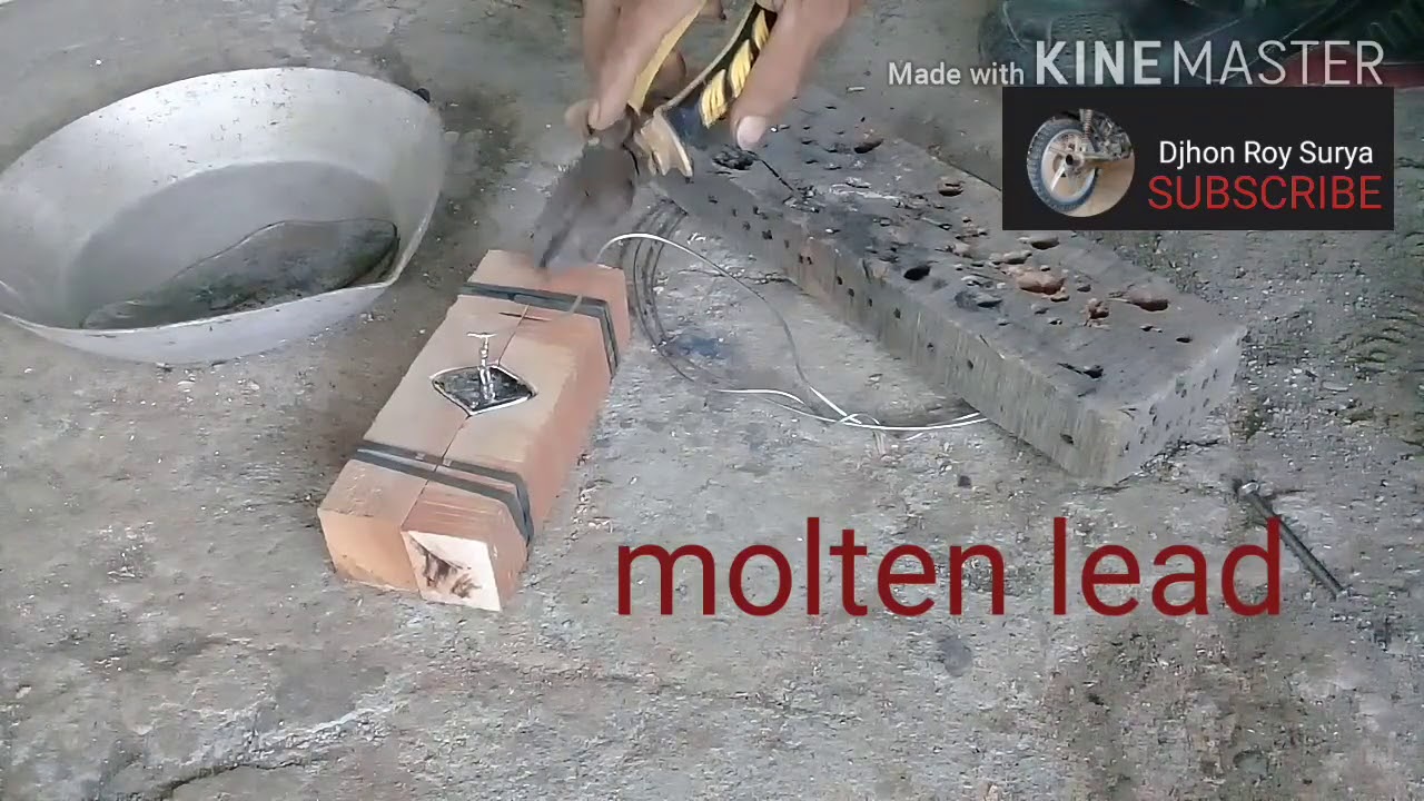 Making Fishing Sinker/Knoch ( molding) - YouTube