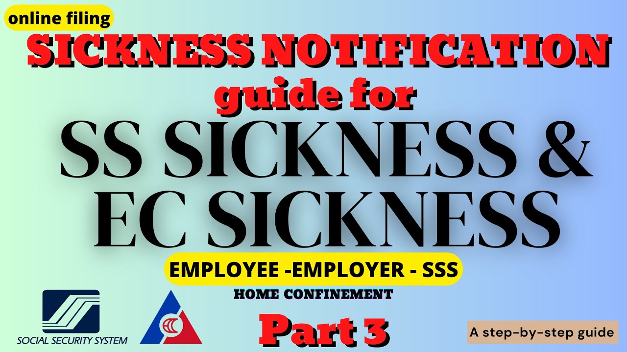 SSS Part 3 | How to file a claim for another or extended days for Sickness Benefits with EC ...