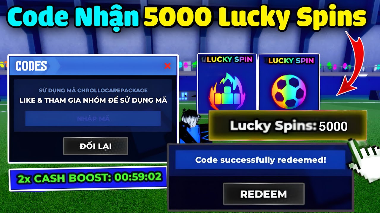 Code Blue Lock Rivals Nhận 5000 Lucky Spins Miễn Phí Mới Nhất 2025 Còn ...