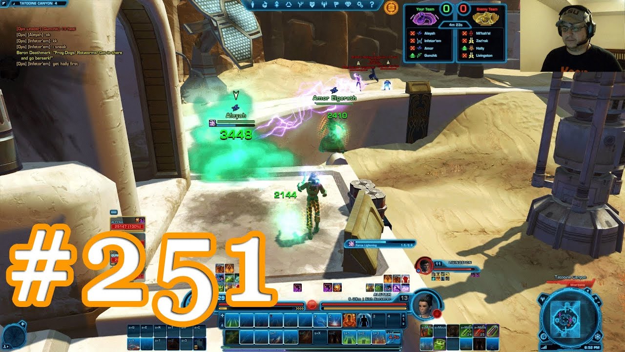 SWTOR 2.4 PVP #251 / L29 Bodyguard Mercenary / Arena - YouTube