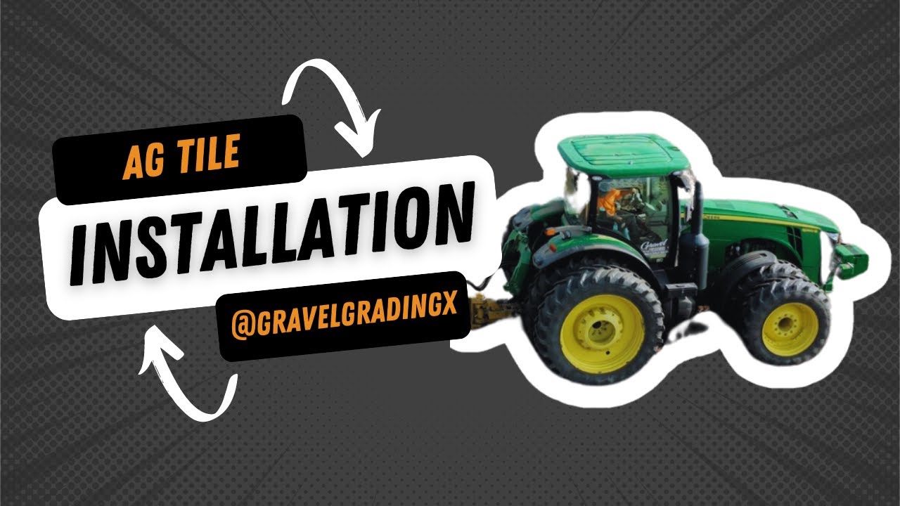 Ag Tile Installation | Gravel Grading & Excavating | #farming #farmland ...