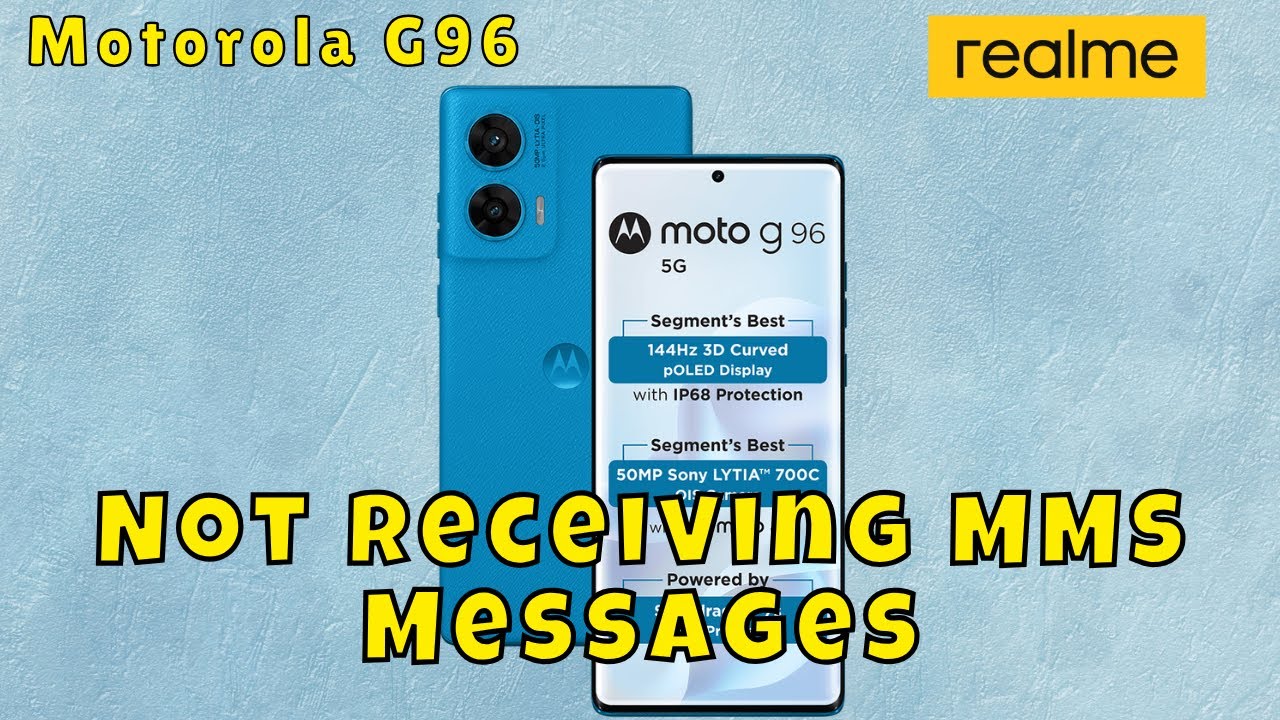How to Fix If Motorola G96 Not Receiving MMS Messages - YouTube
