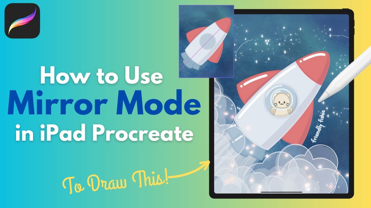 🤯 iPad Procreate's Mirror Mode Trick Makes Drawing SO EASY! (Perfectly ...