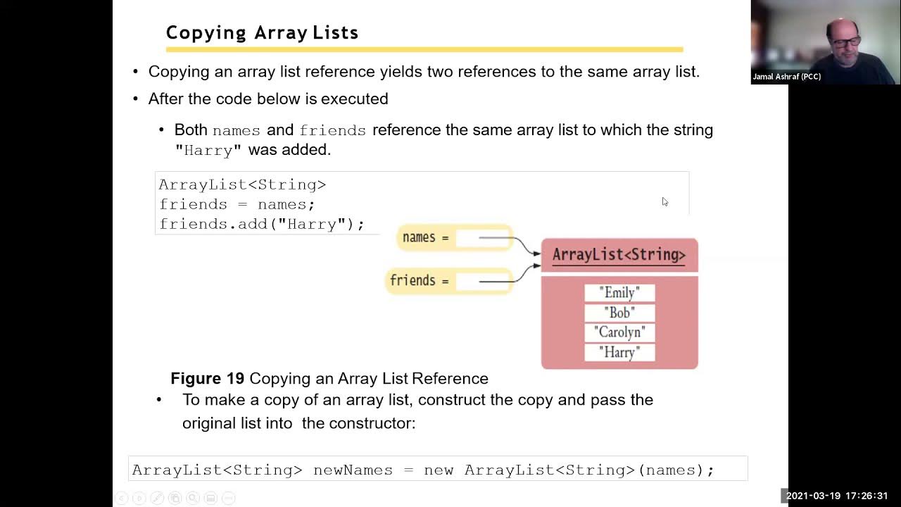 Big Java - Chapter 7 - Section 2 - ArrayList - YouTube