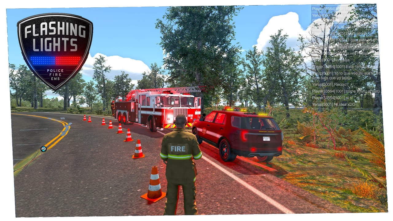 🚔 FLASHING LIGHTS ONLINE | SOMOS BOMBEROS | GAMEPLAY ESPAÑOL ...