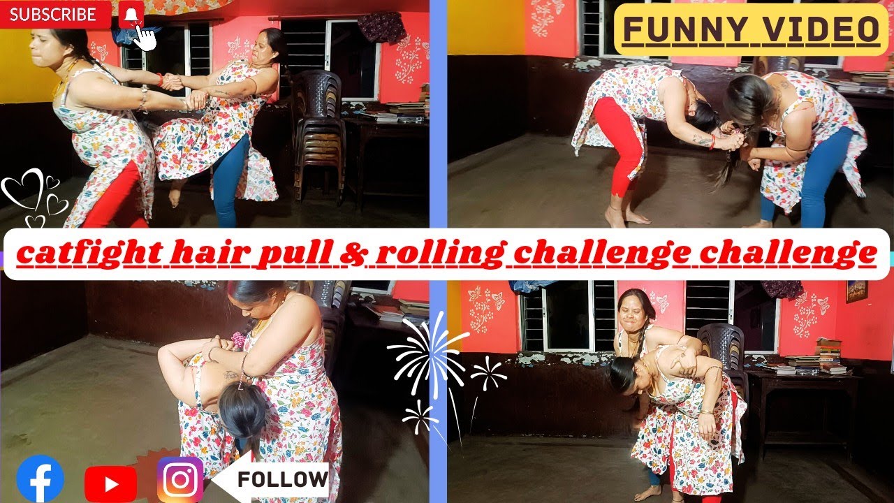 serious catfight rolling challenge #funvlog #challangevlog - YouTube