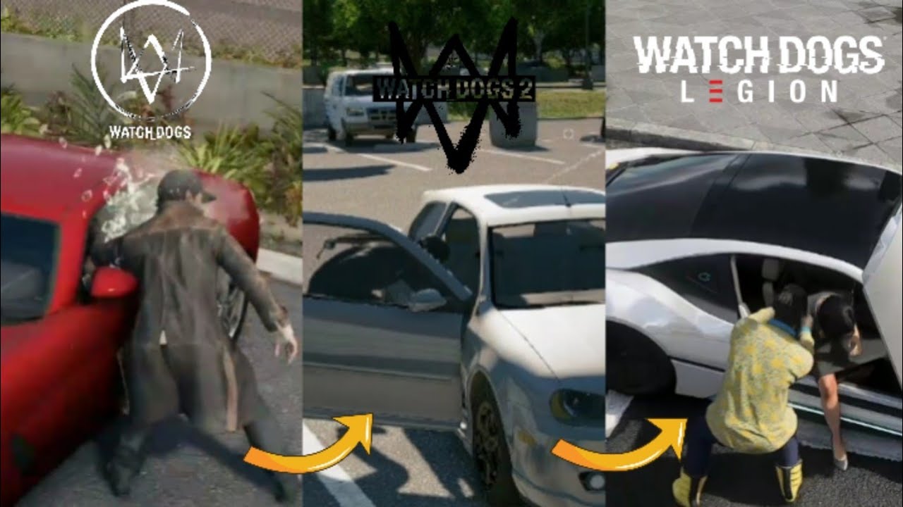 Evolution of CARJACKING in Watch Dog Games. WD-1, WD-2 & WD Legion ...