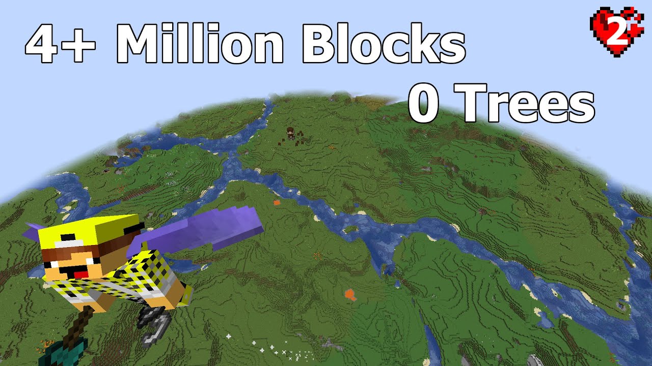 Cutting Over 100.000 Trees In Hardcore Minecraft | Episode 2 - YouTube