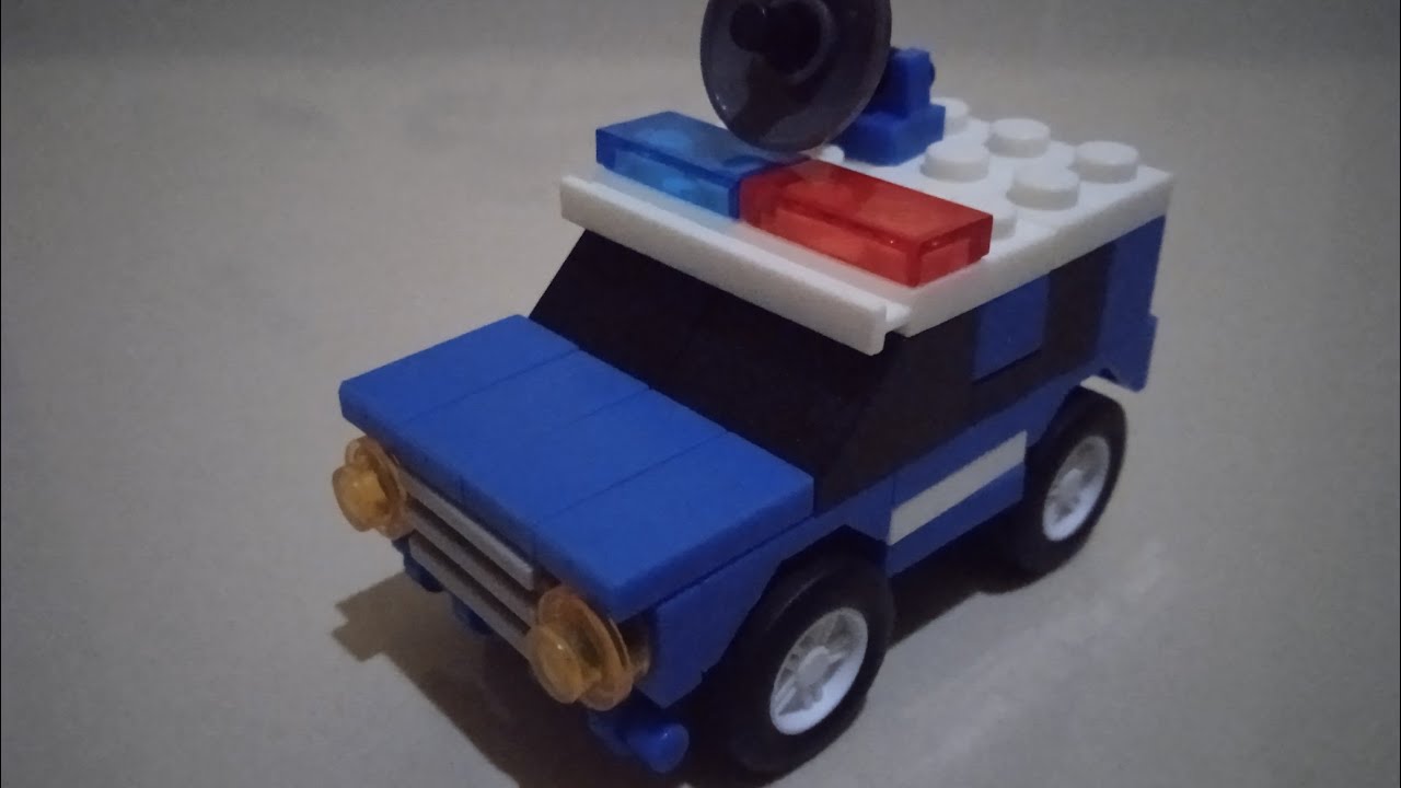 tutorial | merangkai lego mobil polisi - YouTube
