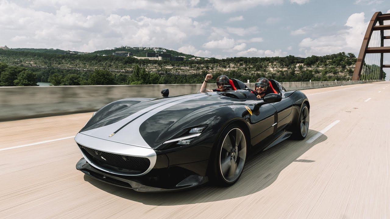 Driving my NEW FERRARI MONZA SP2 with Salomondrin!!! - YouTube