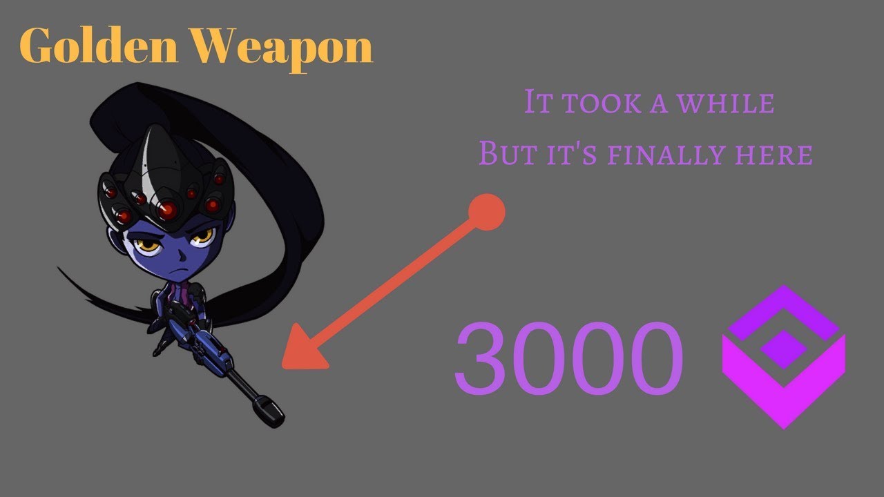 Widowmaker Golden Weapon! - Overwatch - YouTube