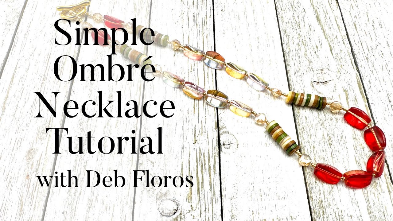 Simple Beaded Necklace Tutorial - YouTube