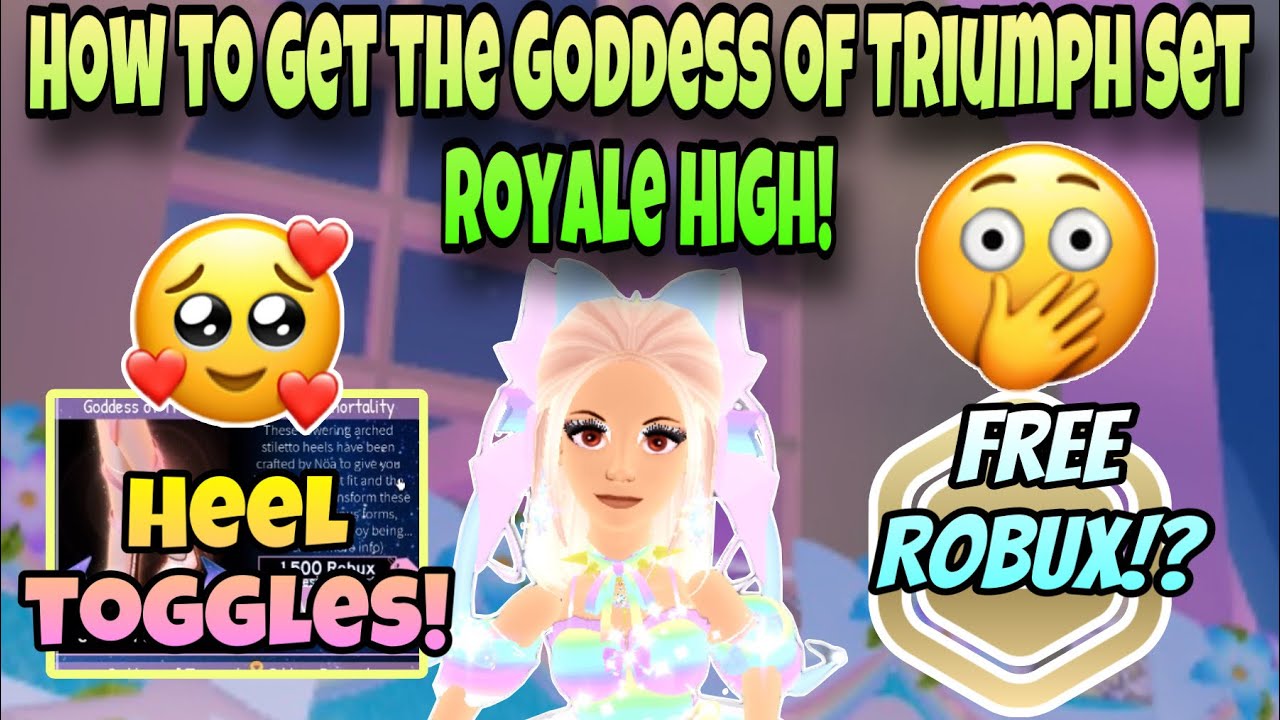 FREE ROBUX!? NEW ROYALE HIGH SET! GODDESS OF TRIUMPH SET RH! NEW SET ...