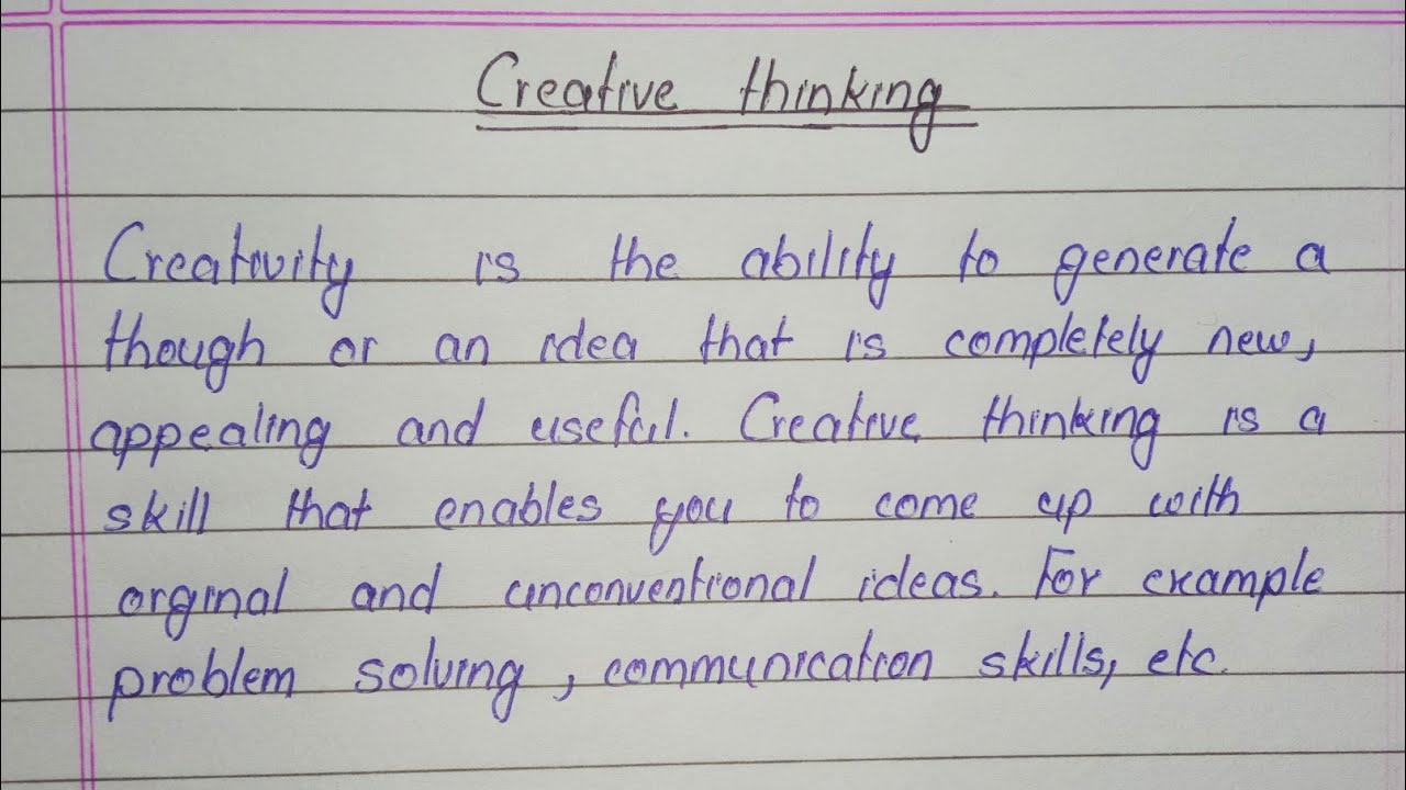What is Creative Thinking ? Short and Sweet Answer | PAS Education ...