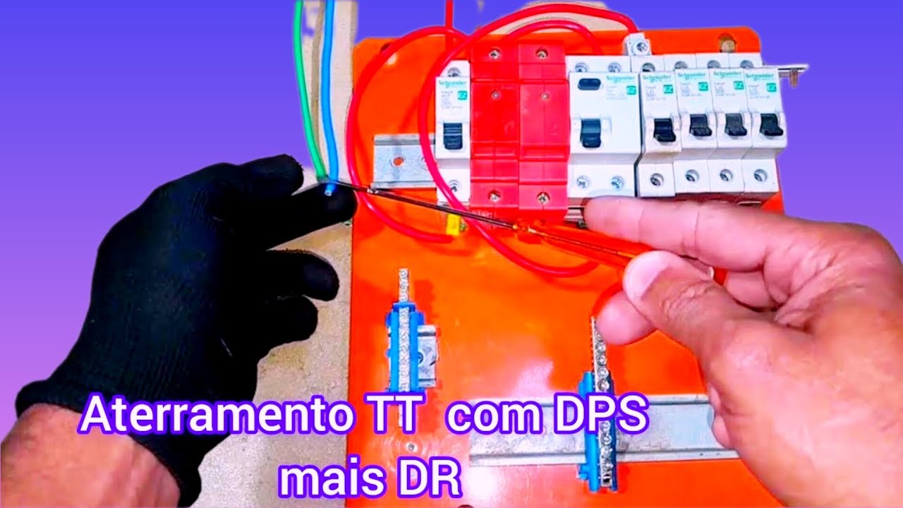 Como instalar quadro de distribuição monofásico usando Dps DR e ...