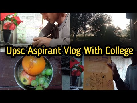 10 hours 📚study time table upsc | upsc aspirant vlog with college | 🔥 ...