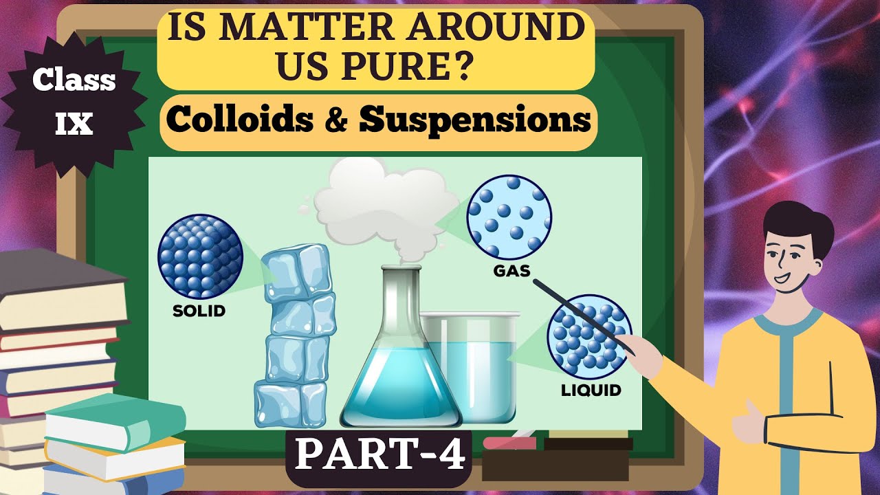 IS MATTER AROUND US PURE (Part-4) - Class 9th ∥ Colloids & Suspension ∥ ...