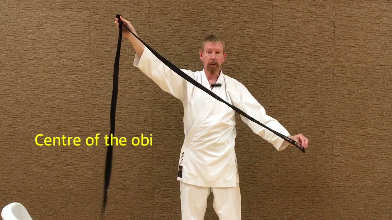 Putting on karate-gi & obi - YouTube