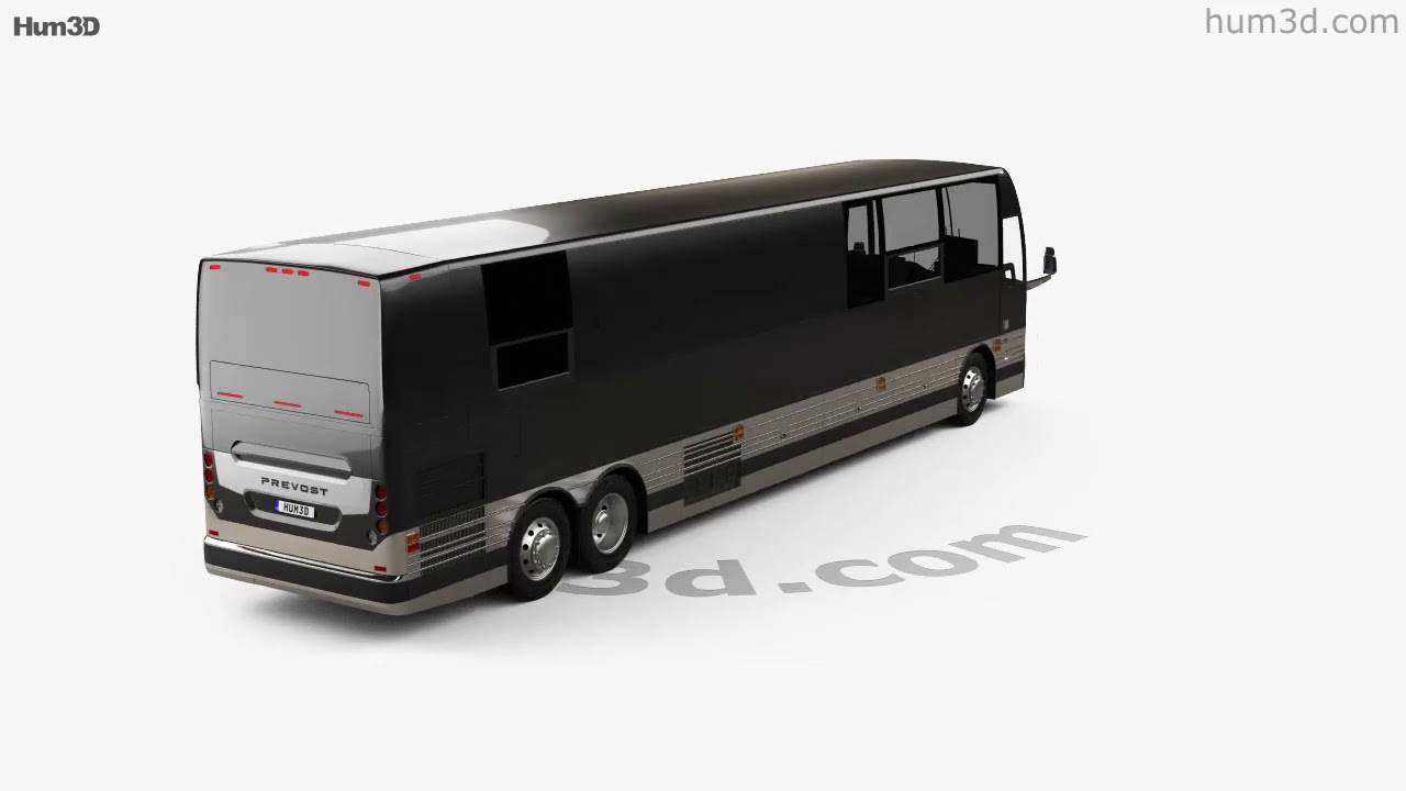 Prevost X3-45 VIP Entertainer 2019 3D model by 3DModels.org - YouTube
