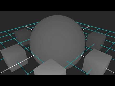 Depth material - threejs demo - YouTube
