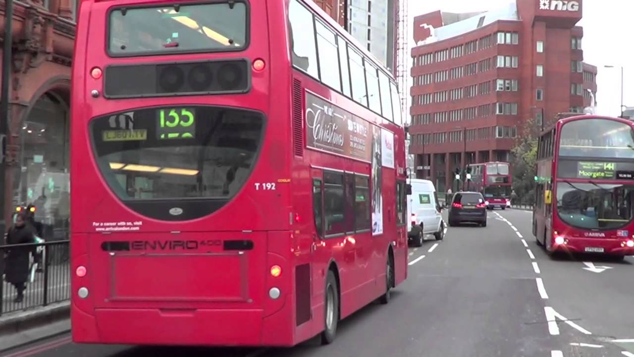 London Buses Route 135 to Old Street at Old Street - YouTube