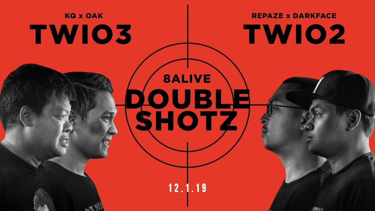 DOUBLE SHOTZ : OAK x KQ vs REPAZE x DARKFACE (8ALIVE) | RAP IS NOW - YouTube